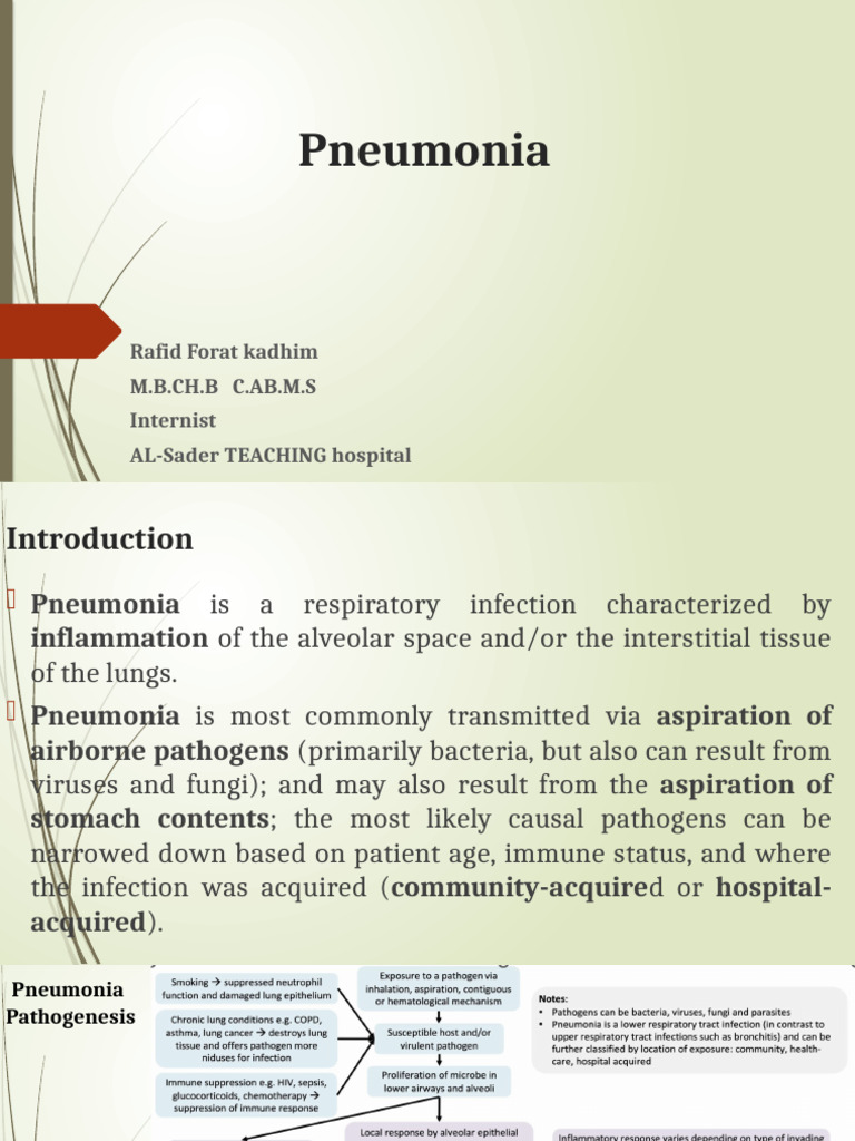 Pneumonia | PDF