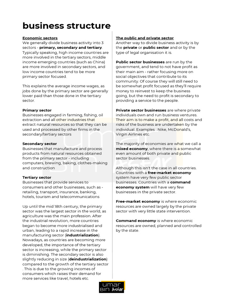 2 Business Structure | PDF