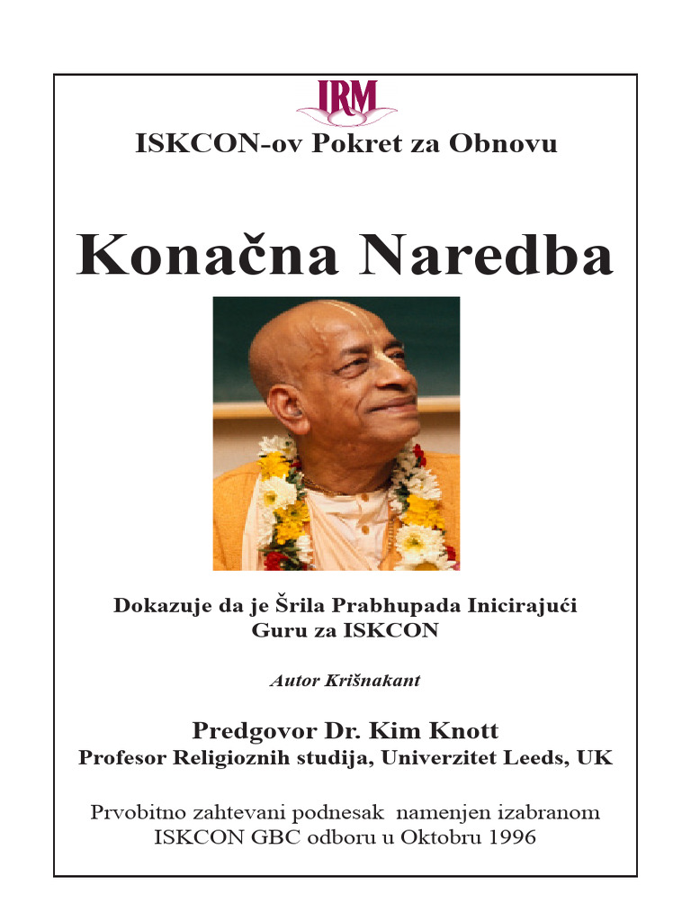 Konacna Naredba | PDF | Bhakti Movement | Krishna