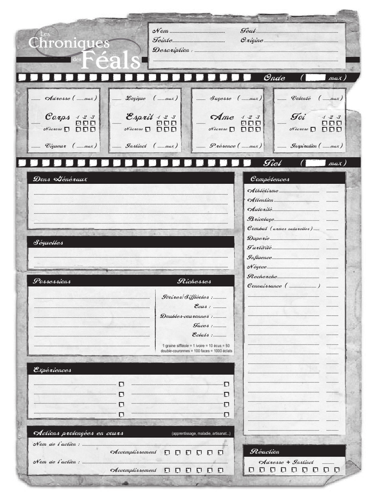 Fiche Perso Feal | PDF