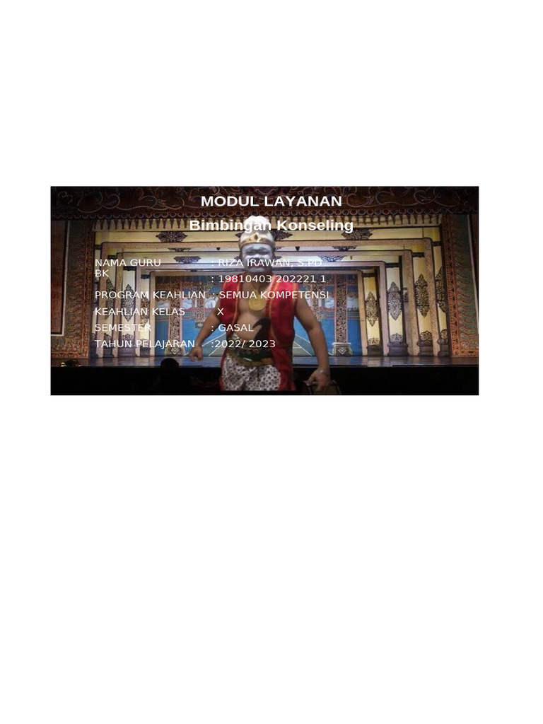 Contoh Modul BK Kumer - Who Am I | PDF