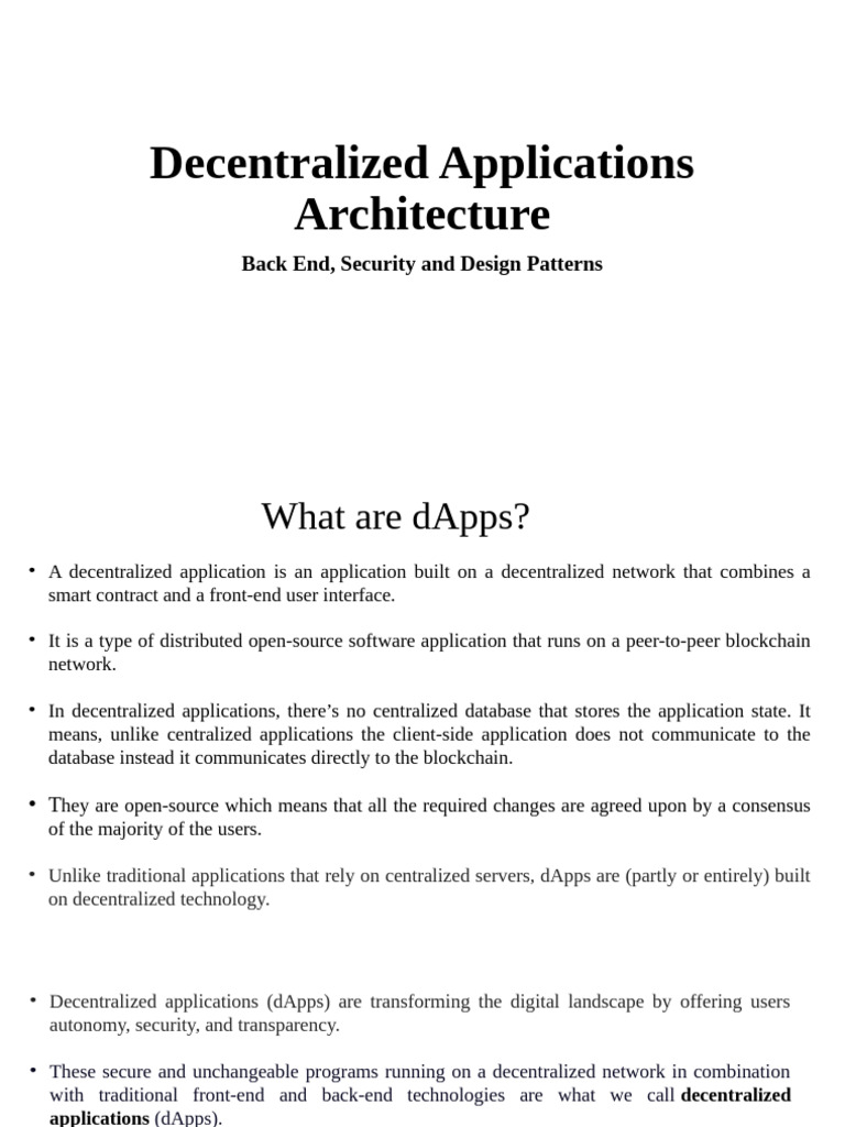 Dapps | PDF | Computing | Information Technology