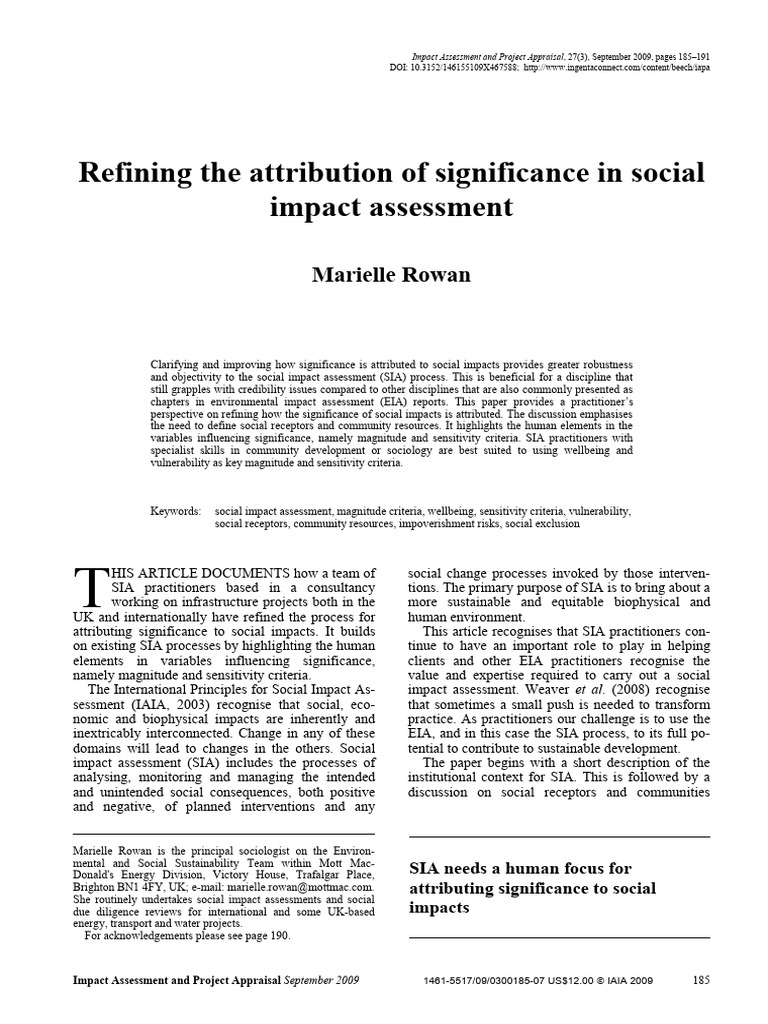 Pluginfile - Php2951mod foldercontent0IAPA September202009 Rowan20Refining20the20Attribution | PDF