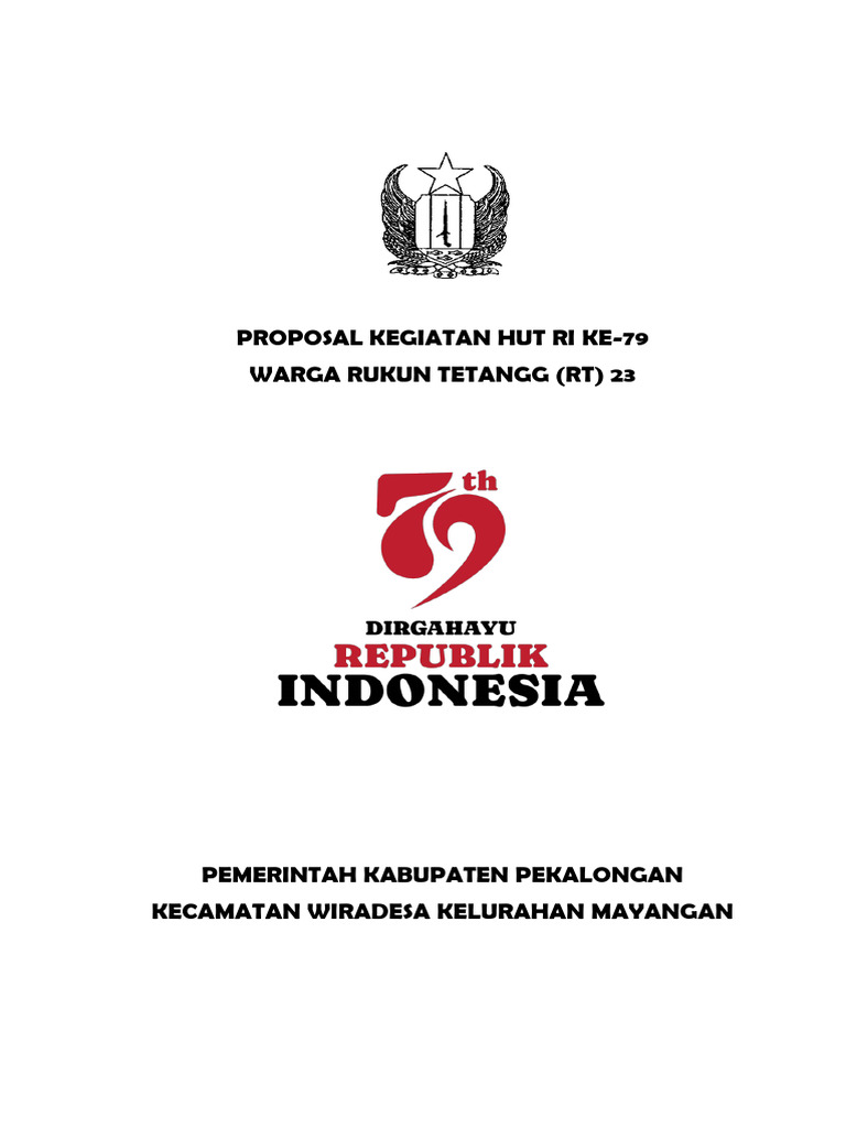 Proposal Kegiatan Hut Ri Ke 79 | PDF