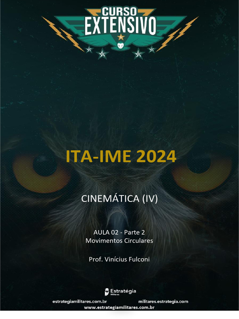 Aula 02 - Parte 2 - ITA-IME 2024 | PDF