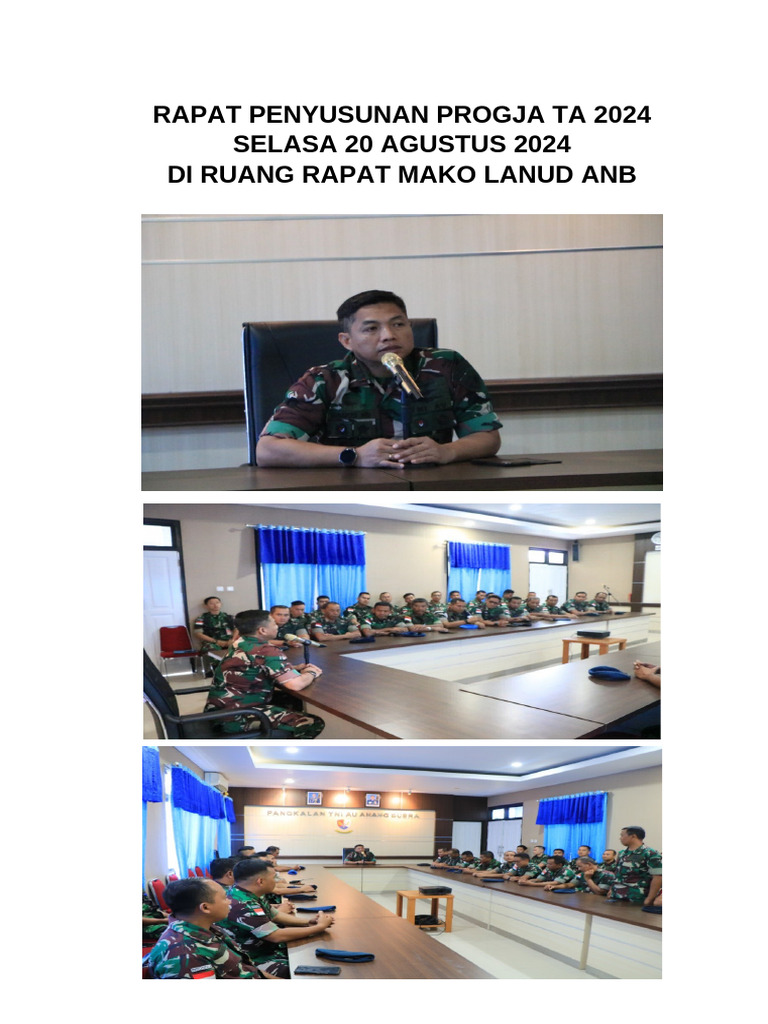 Rapat Penyusunan Progja Ta 2024 | PDF