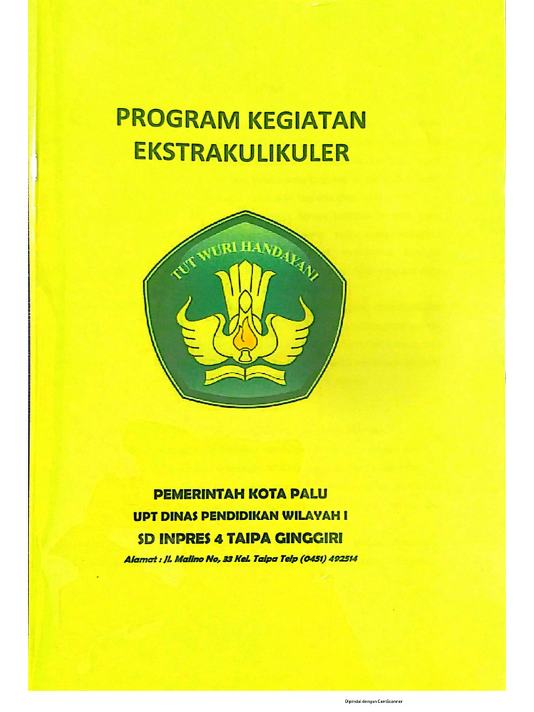 Program Kegiatan Ekstrakurikuler | PDF