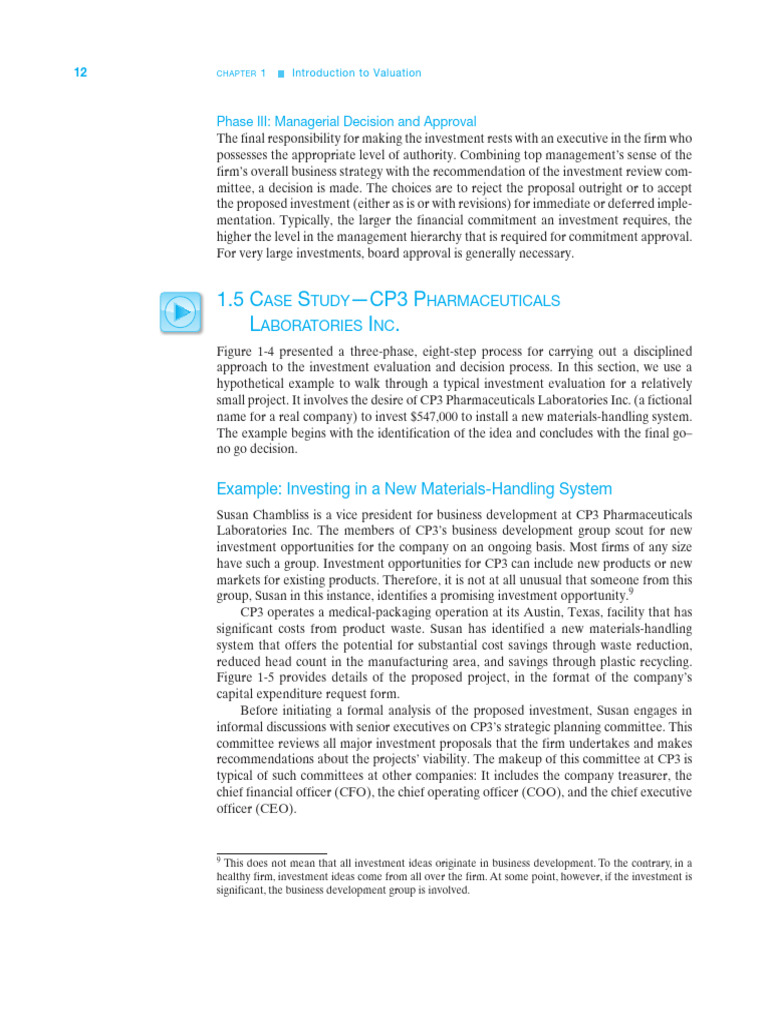 Case Study-CP3 Pharmaceuticals Laboratories Inc. | PDF