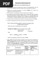 BSF HCM Typing Test Passage | PDF