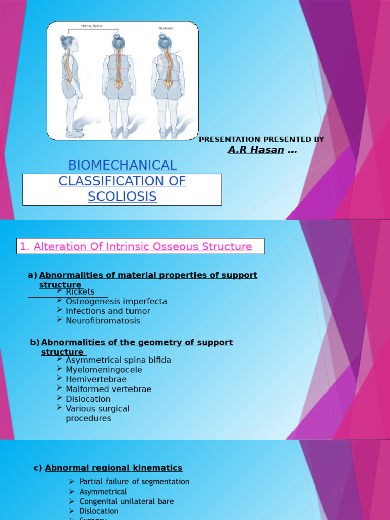 Biomechanical Classification of Scoliosis | PDF