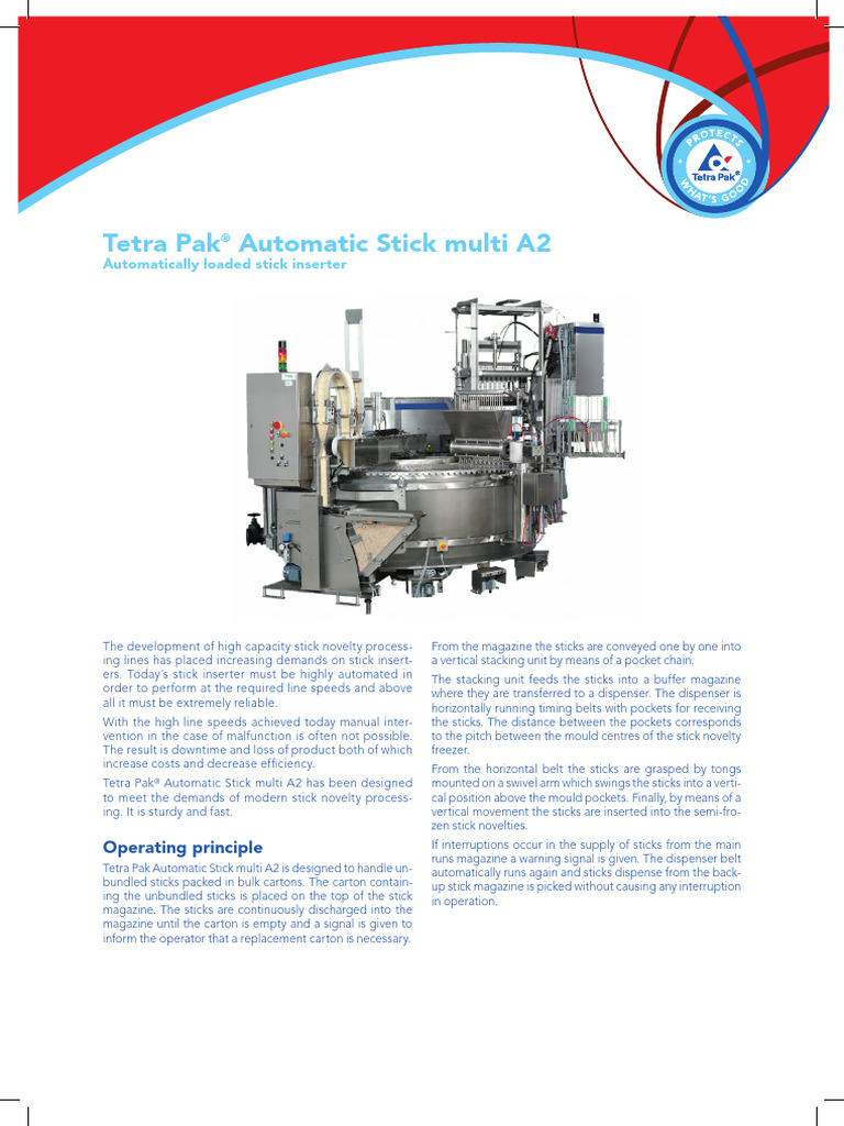 Tetra Pak Automatic Stick Multi A2 PD 80510 Hi | PDF