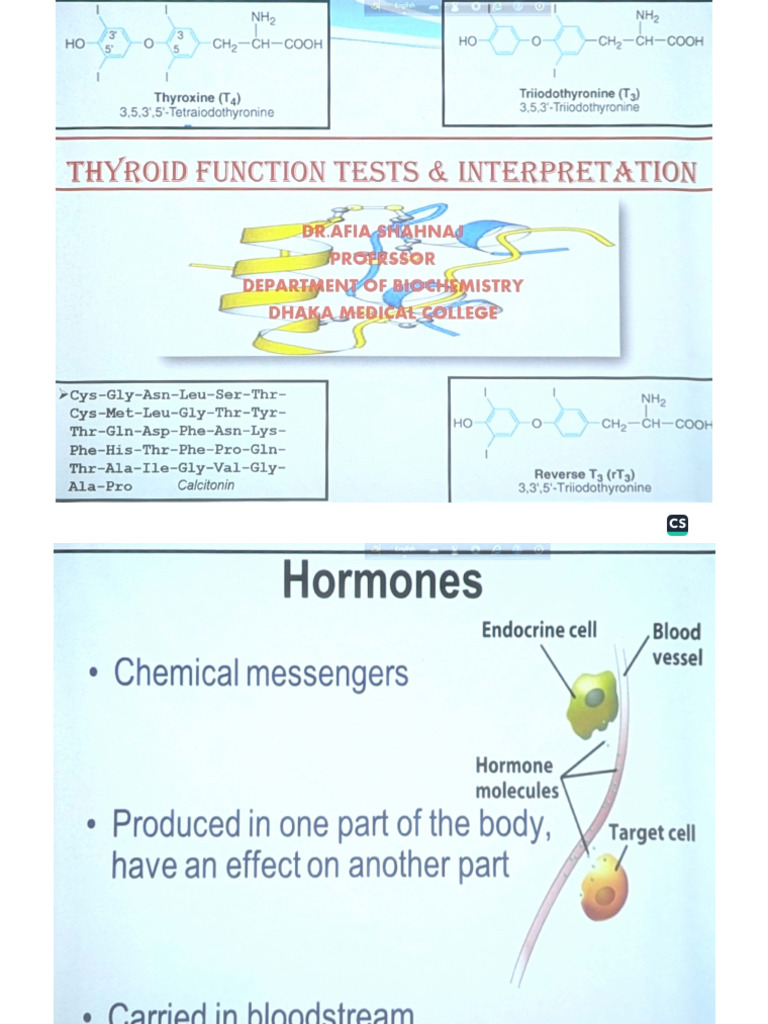 Thyroid Function Tests | PDF