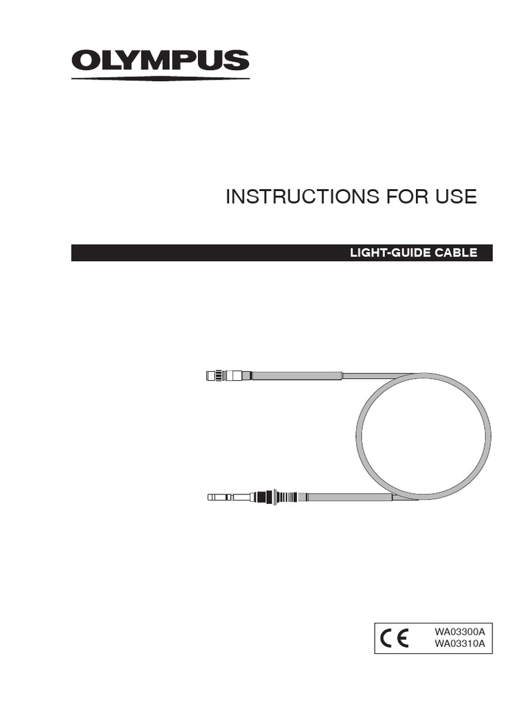 Ifusl - Light Guide Cable - Wa03310a, Wa03300a | PDF