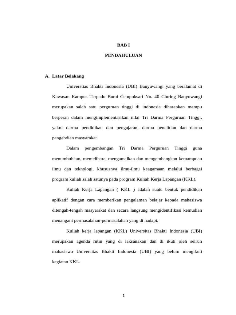 Contoh Laporan KKL dANIL | PDF | Karier & Perkembangan