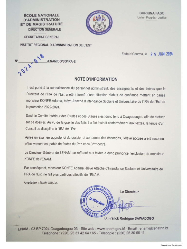 Note D'information | PDF