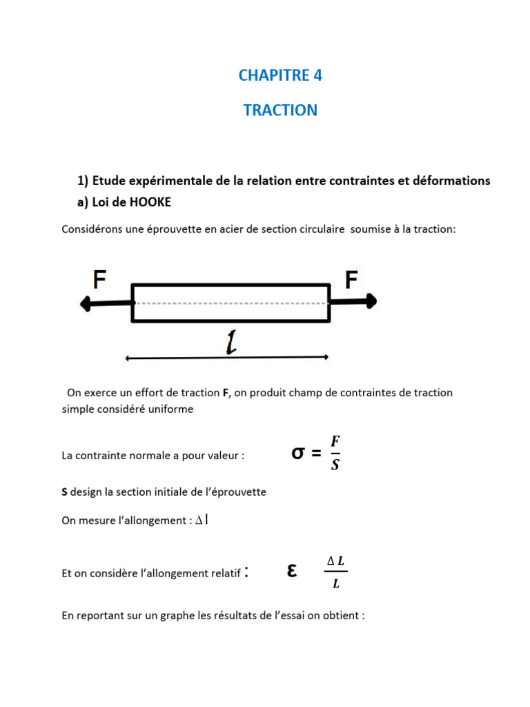 Chapitre 4 Traction | PDF