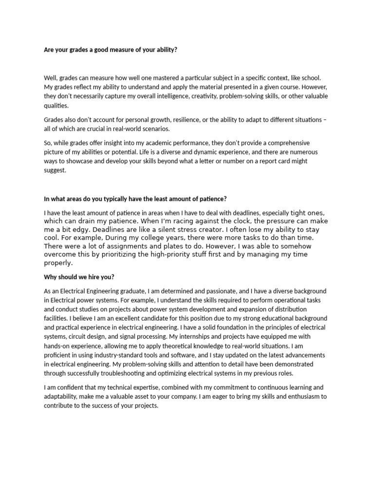 Interview | PDF