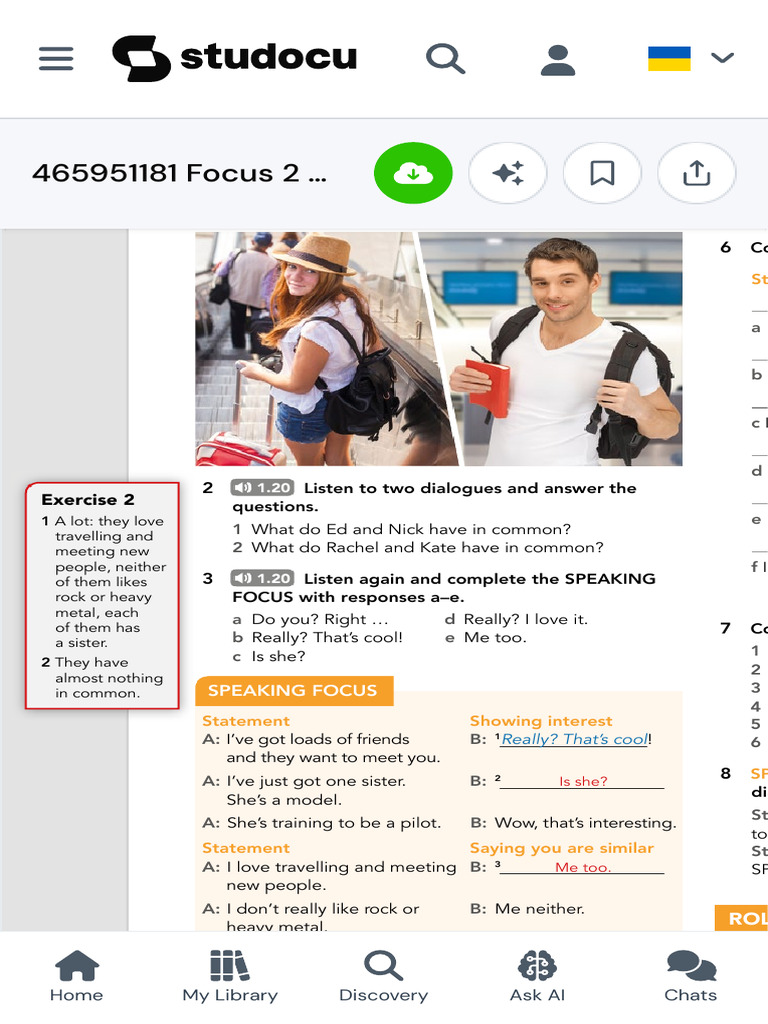 Focus 2 2e Students Book With Answers Pdf Second Edition A2 B Teacher