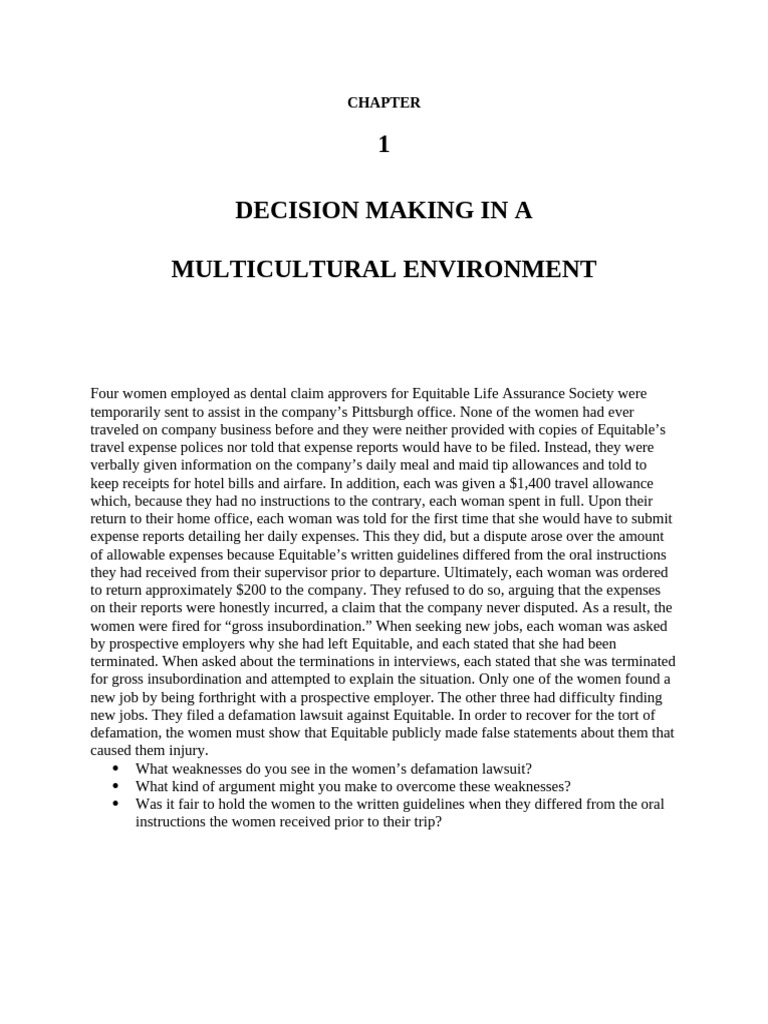 Ethics Chapter 01.decisions | PDF