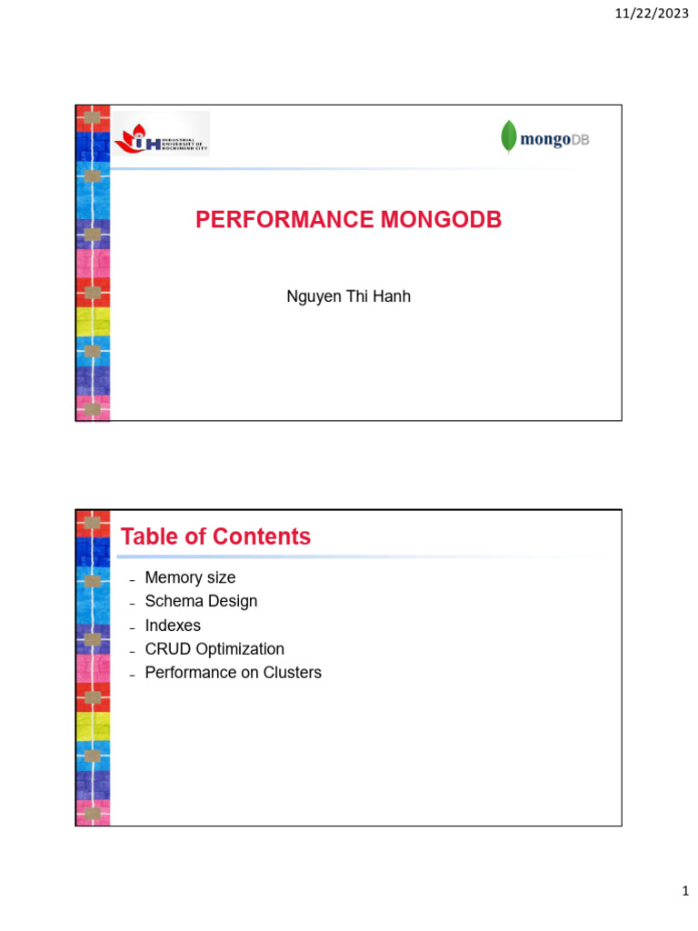05 Chapter Performance MongoDB | PDF | Database Index | Mongo Db