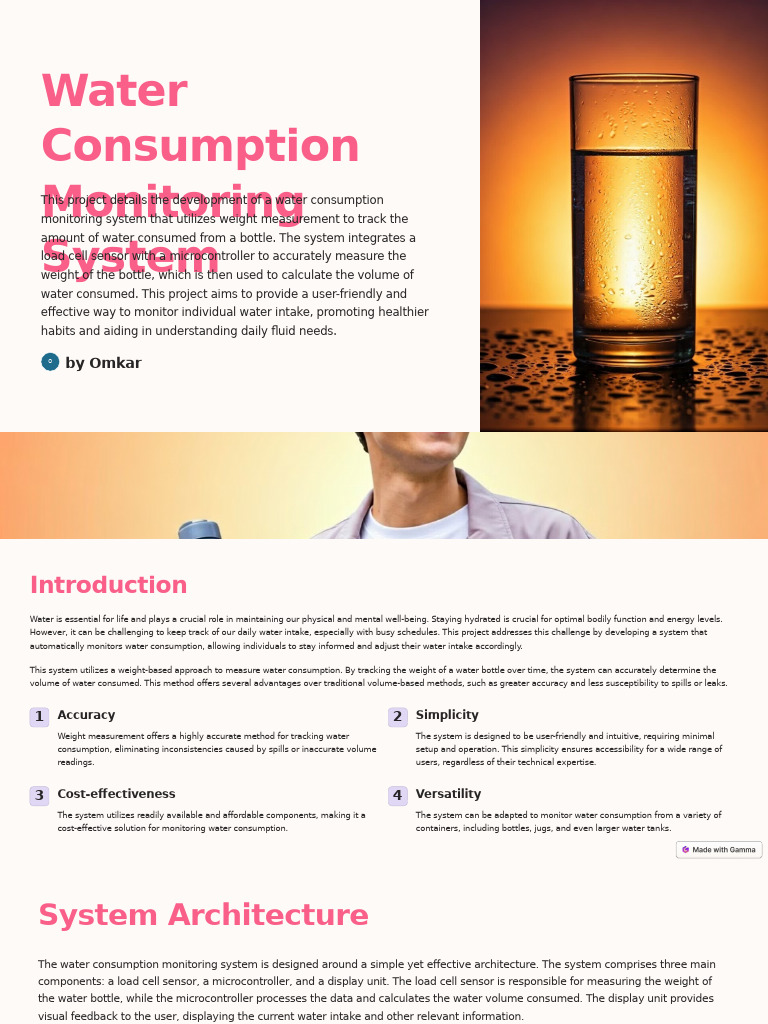 Water Consumption Monitoring System Pdf
