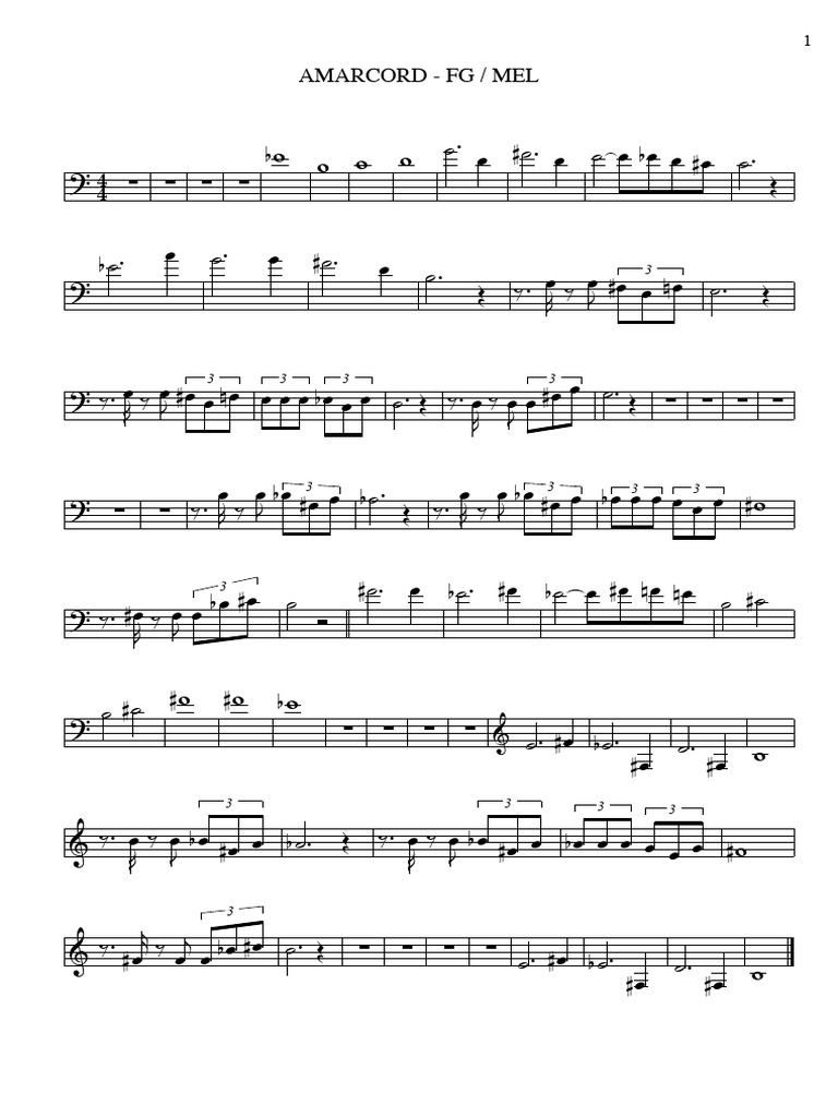 Amarcord FG MEL | PDF