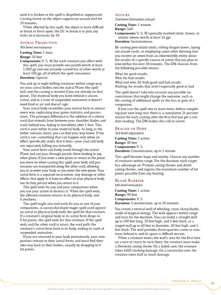 DND BasicRules 2018 En-88-176 | PDF