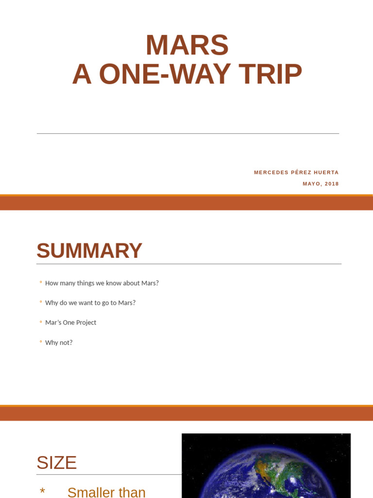 A One-Way Trip | PDF