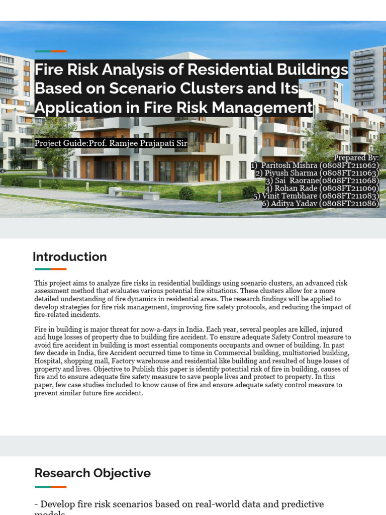 Fire Risk Analysis of Residential Buildings Based On Scenario Clusters ...