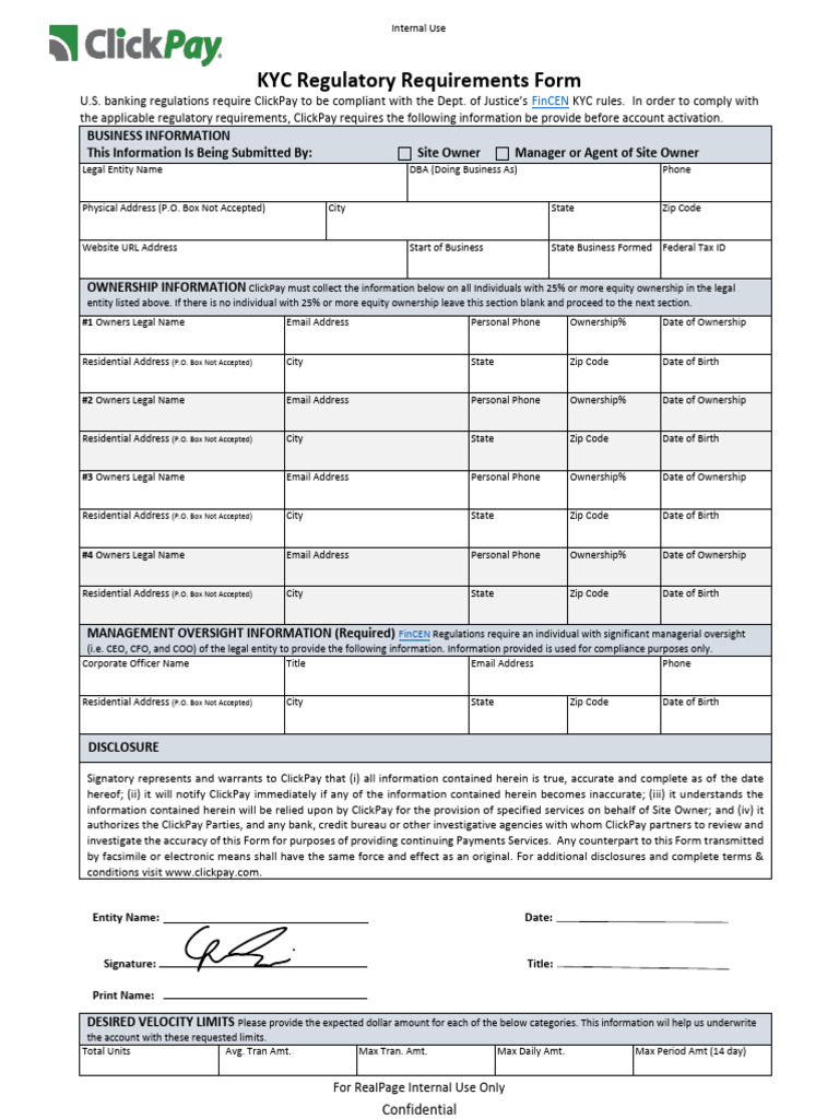 Filled KYC INFO | PDF