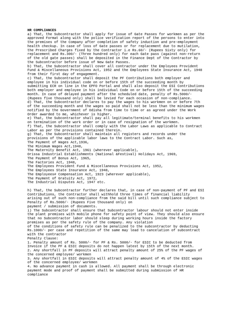 HR Complaince | PDF