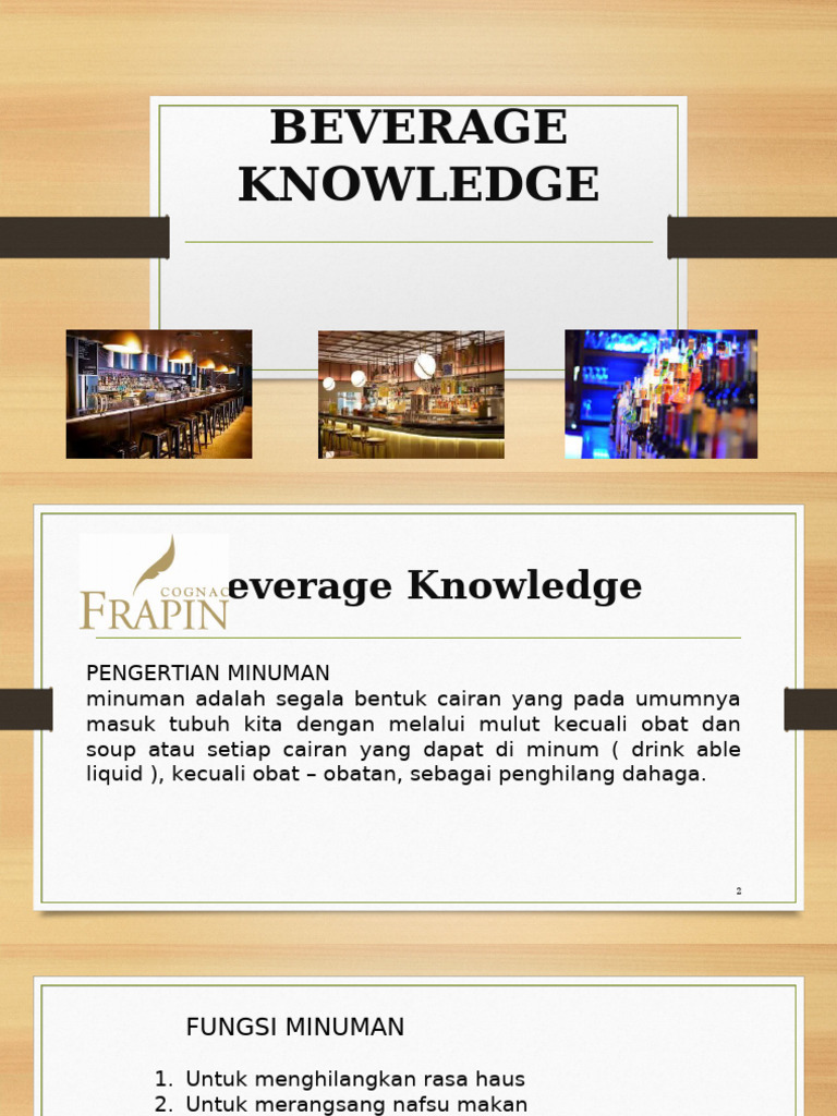 Beverage Knowledge | PDF
