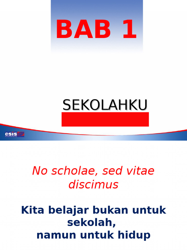 BAB 1 Sekolahku | PDF