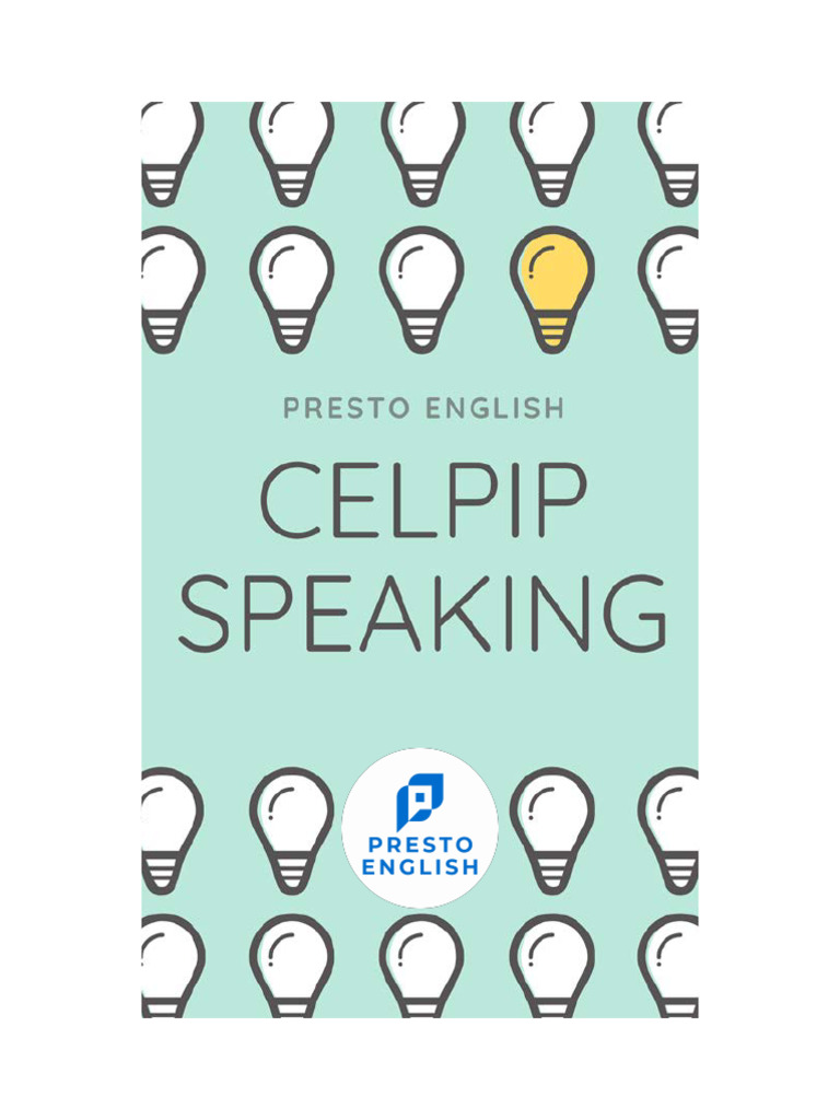 CELPIP Speaking Ebook PrestoEnglish | PDF