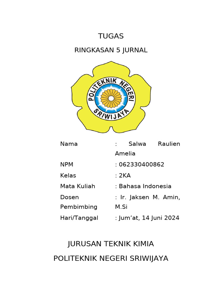Tugas Jurnal Bindo | PDF