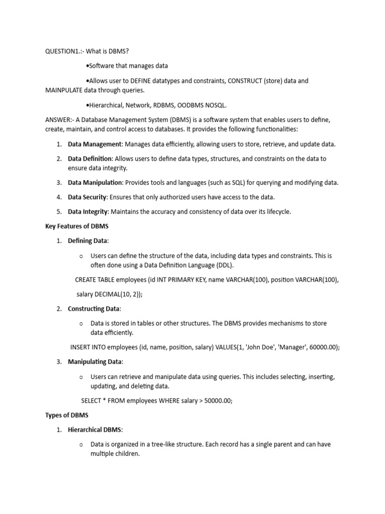 DBMS Practical Question and Answer | PDF | Relational Database | Databases