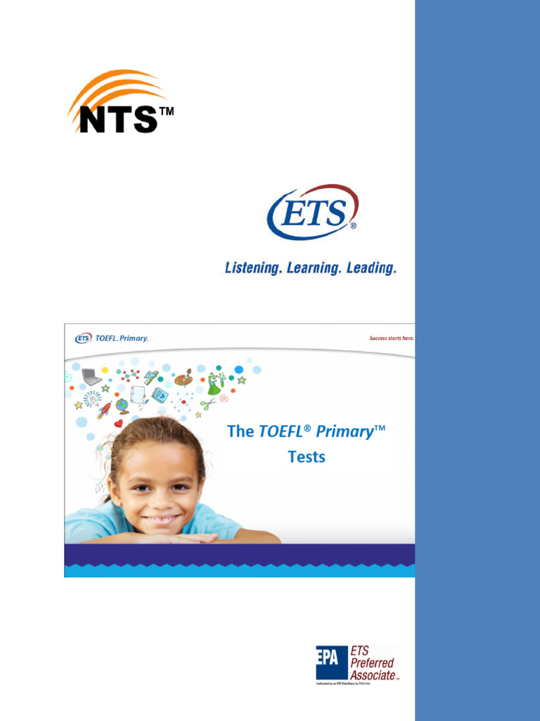 2 Toefl Primary Test Information | PDF | Test Of English As A Foreign ...