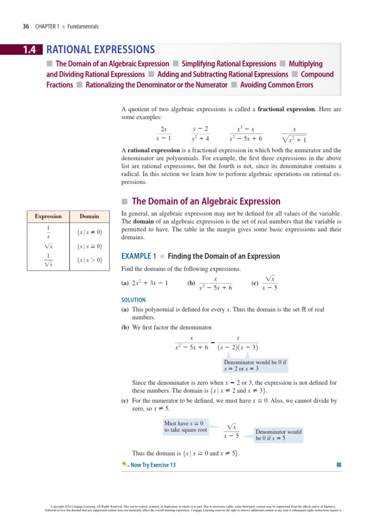 1 4 Rational Expressions Pdf