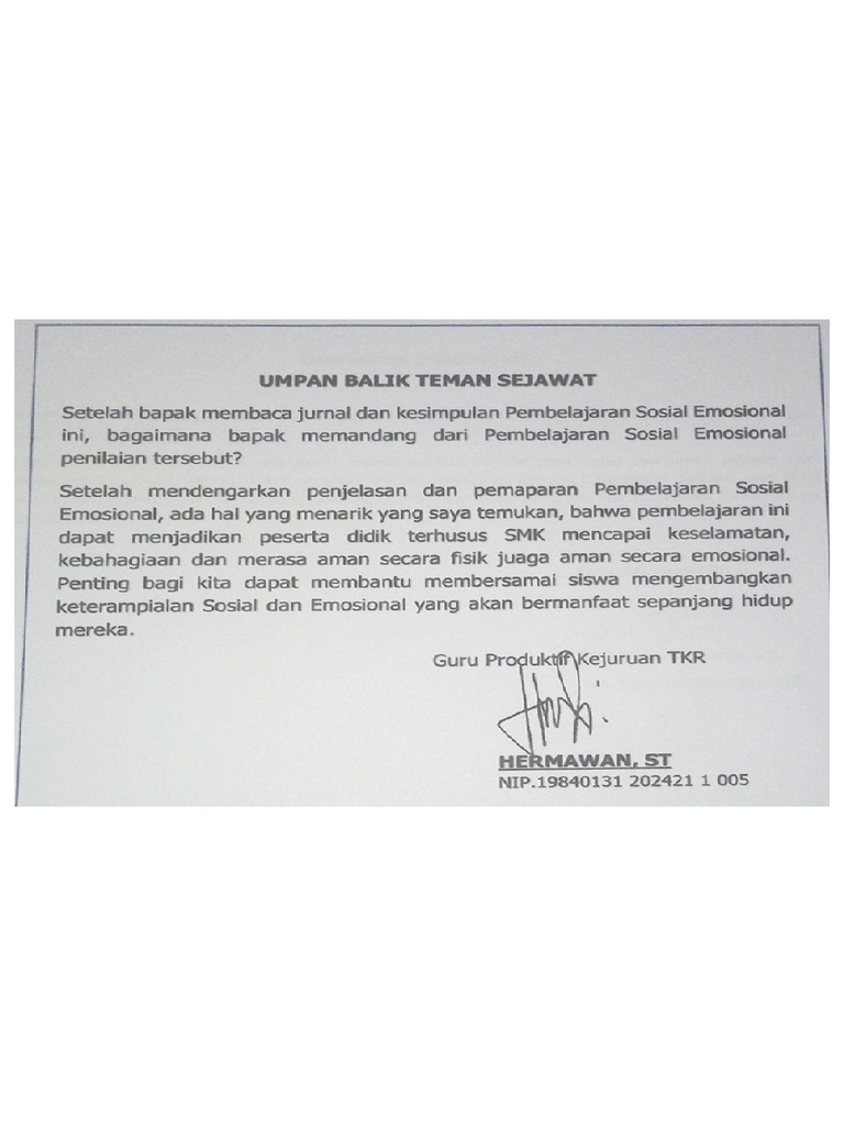 PDF - Umpan Balik | PDF