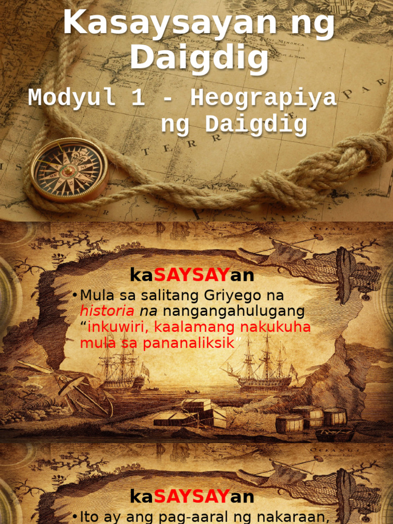 Heograpiya at Kasaysayan ng Daigdig | PDF | Geography | Geodesy