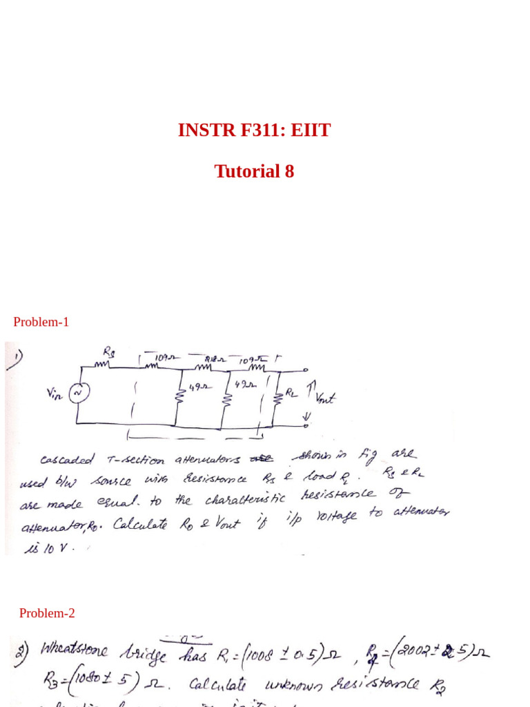Tut 8 EIIT | PDF