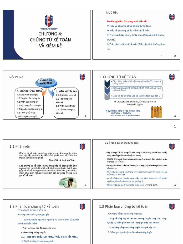 SV NLKT C4 Chung Tu Va Kiem Ke | PDF