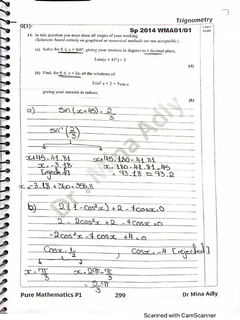 Trignometry Pdf
