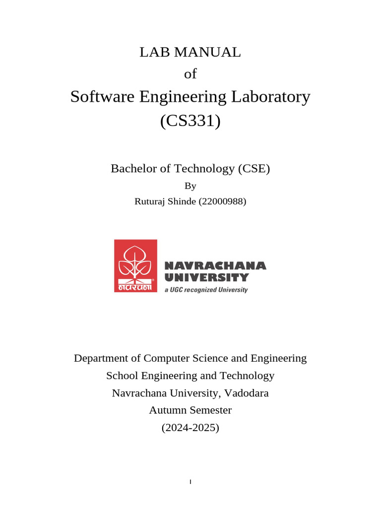 Ruturaj SE Midsem Lab Manual | PDF
