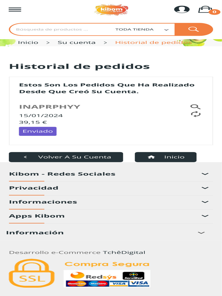 Historial de Pedidos | PDF