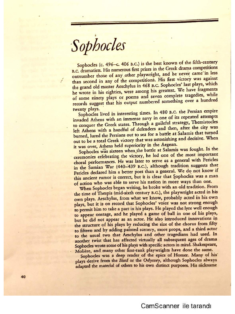 Sophocles, Oedipus Rex | PDF