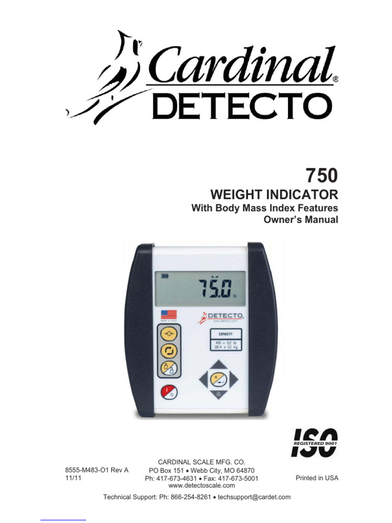 Detecto 750 Weighing Chair | PDF