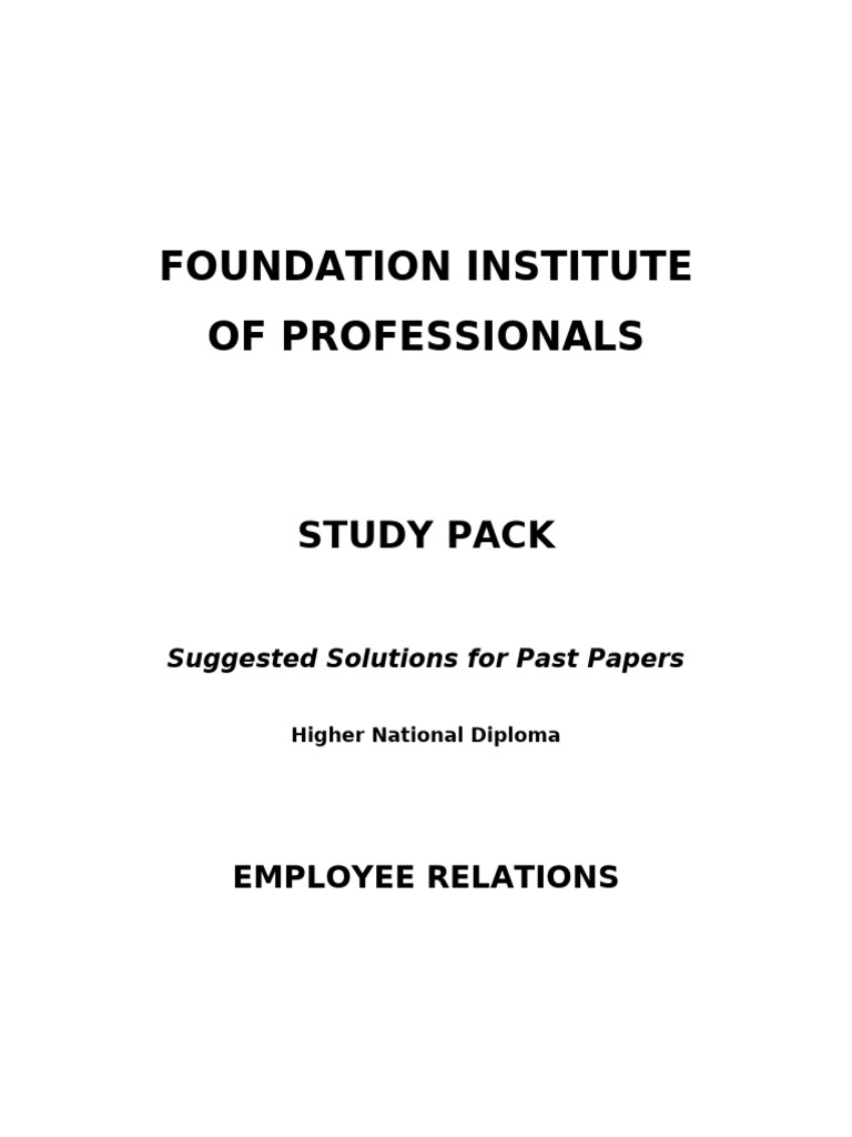 Employee Rel. Pack | PDF