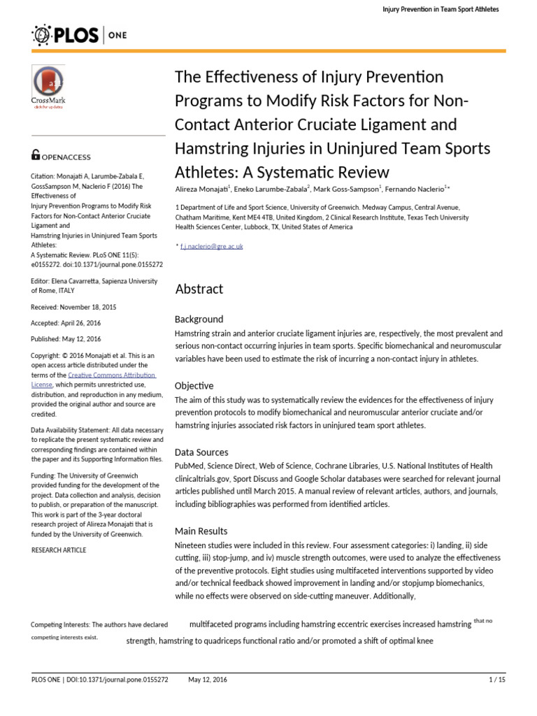Acl Prevention Article 1 Pdf