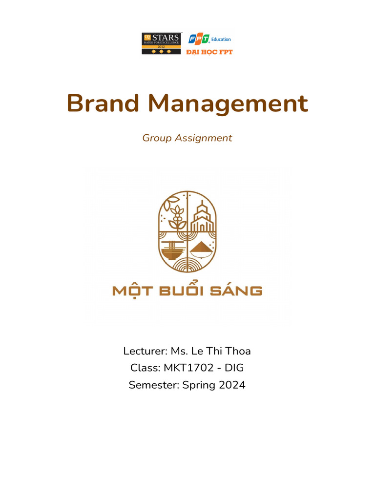 Brand Management - Group Assignment - MOTBUOISANG - GROUP 1 | PDF